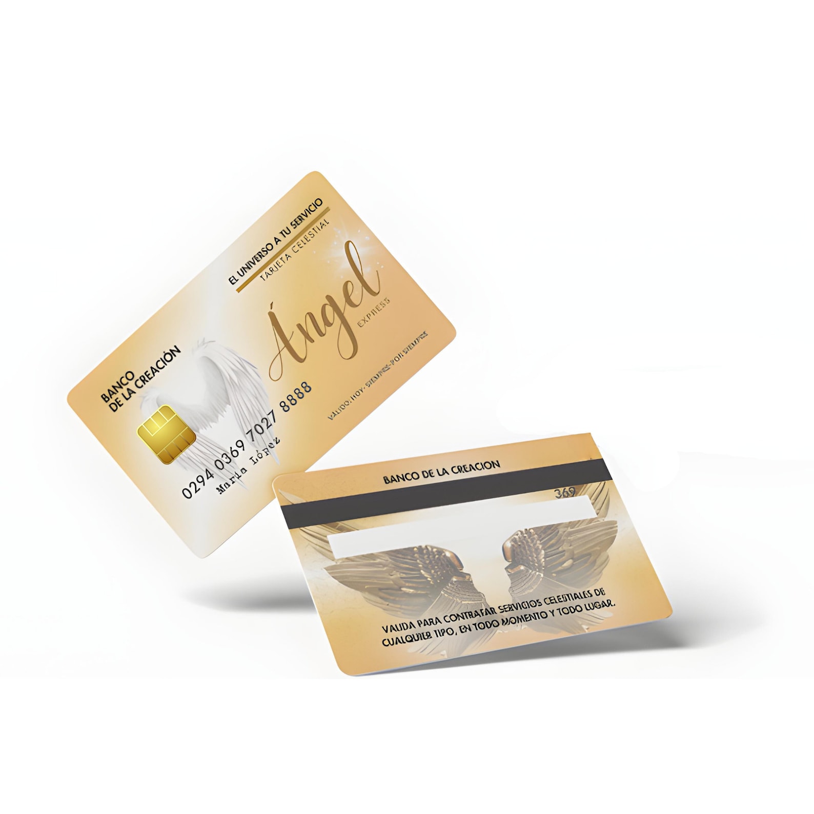 Tarjeta Angel Express- Plantilla Personalizable - Tarjeta Celestial ...