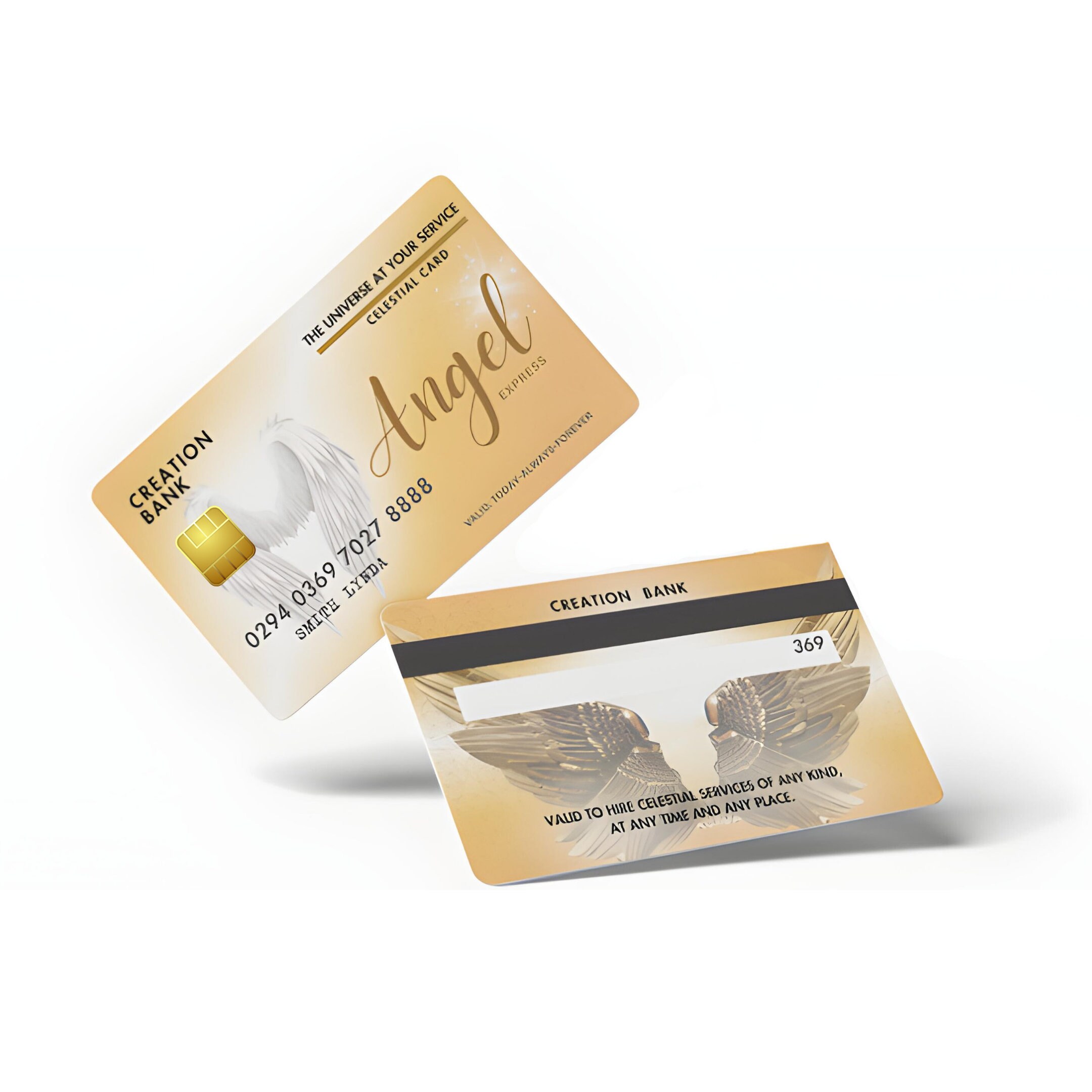 Angel Express Card - Customizable Template - Celestial Card - Bank of ...