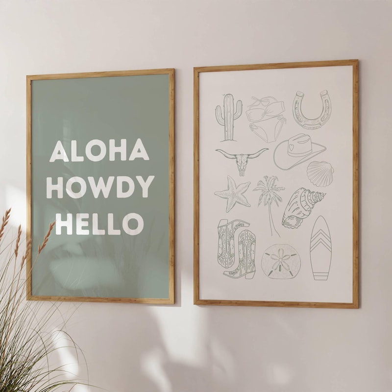 Beachy Preppy Prints Aloha - Etsy