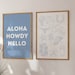 Coastal Cowgirl Print Set of 2, Aloha Howdy Poster, Beachy Decor ...