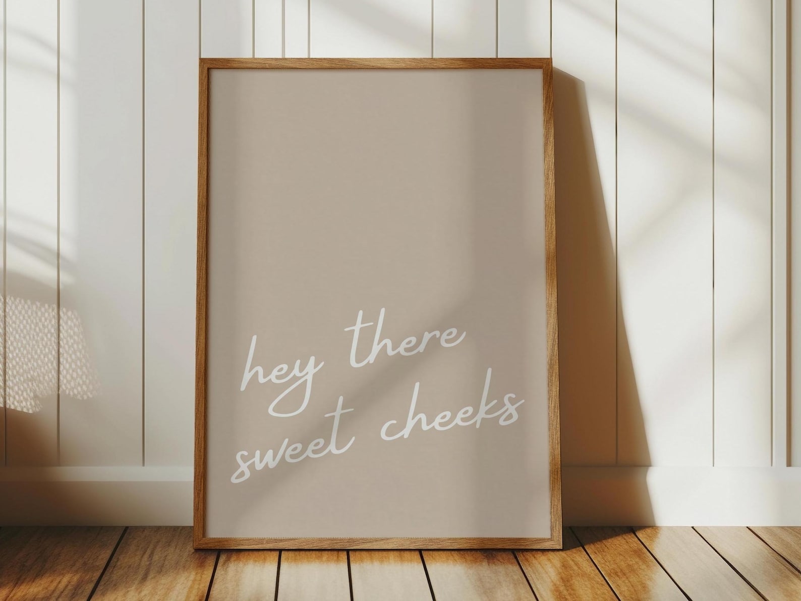 Hey There Sweet Cheeks Print, Modern Bathroom Wall Art for Above Toilet ...