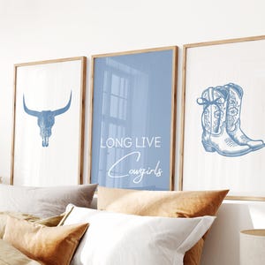 Coastal Cowgirl Gallery Wall Art, Set of 15, Trendy Dorm Decor, Girly ...