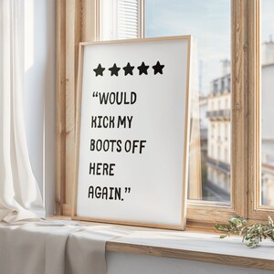 Minimalist Western Print, Trendy Typography Poster, Aesthetic Apartment ...