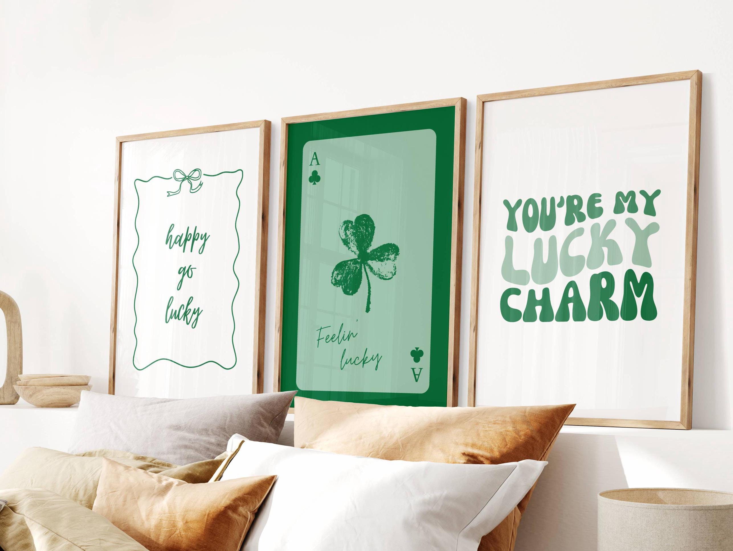 St Patrick's Print Gallery, Lucky Wall Art, Retro St Patty's Day ...