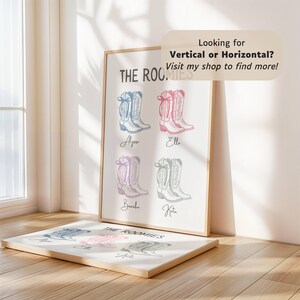 Personalized Roommate Print, Custom Roomie Sign, Coquette Cowgirl Art ...