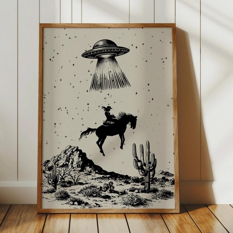 Desert Space Wall Art - Etsy