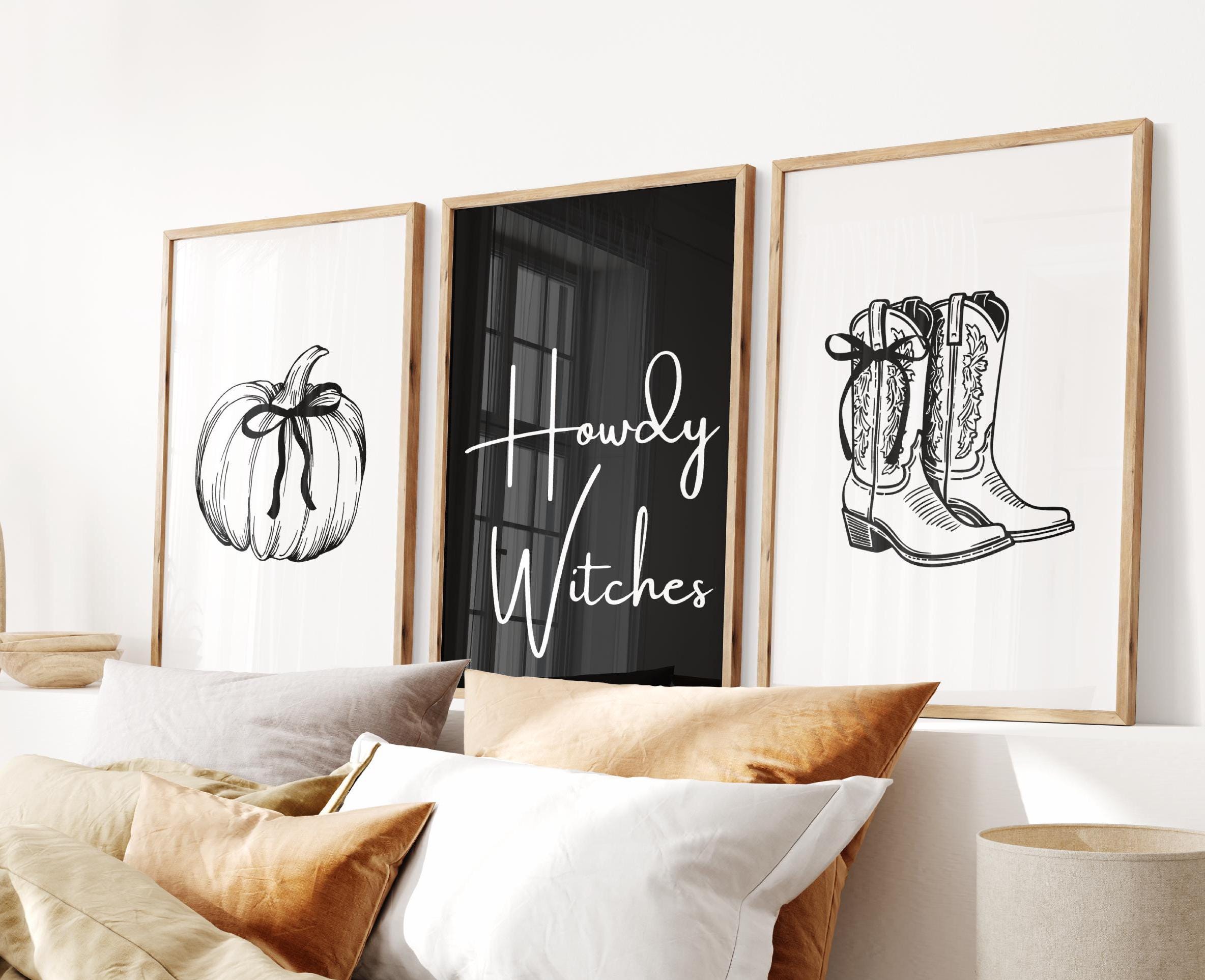 Girly Halloween Wall Art, Spooky Western Poster, Southern Gothic ...