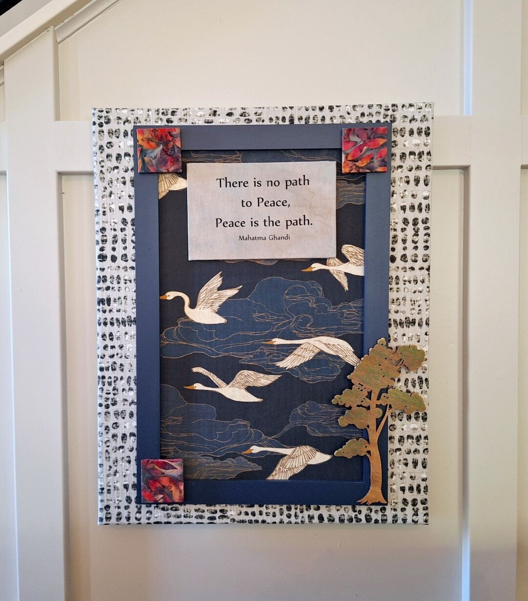 Wild Swans-peace Art, Ghandi Quote, Birds, Sky, Art With Words, Collage ...