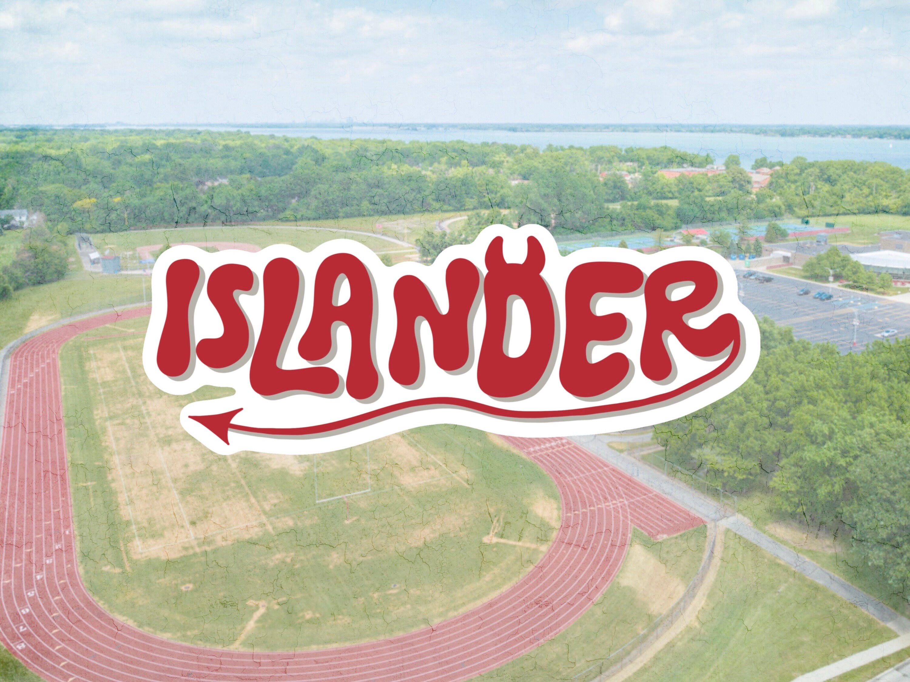 Grosse Ile Islander Vinyl Sticker, Red Devils, GIHS, Downriver ...