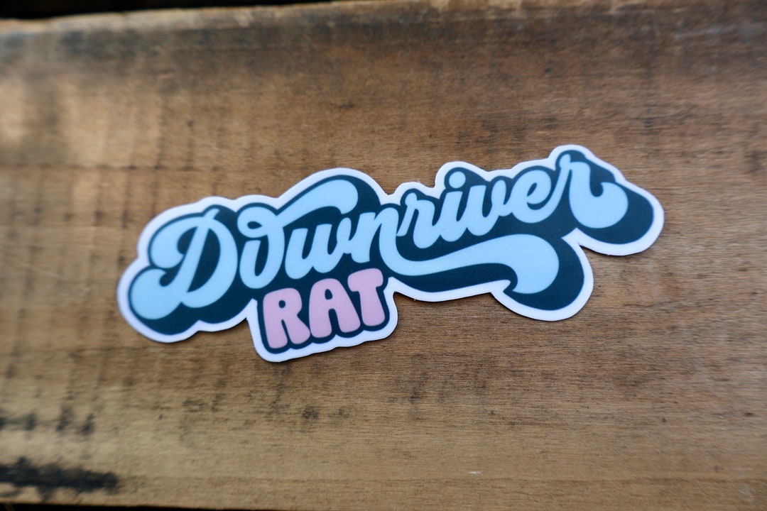 Downriver Rat Vinyl Sticker, Downriver, Michigan, Detroit Water Bottle ...