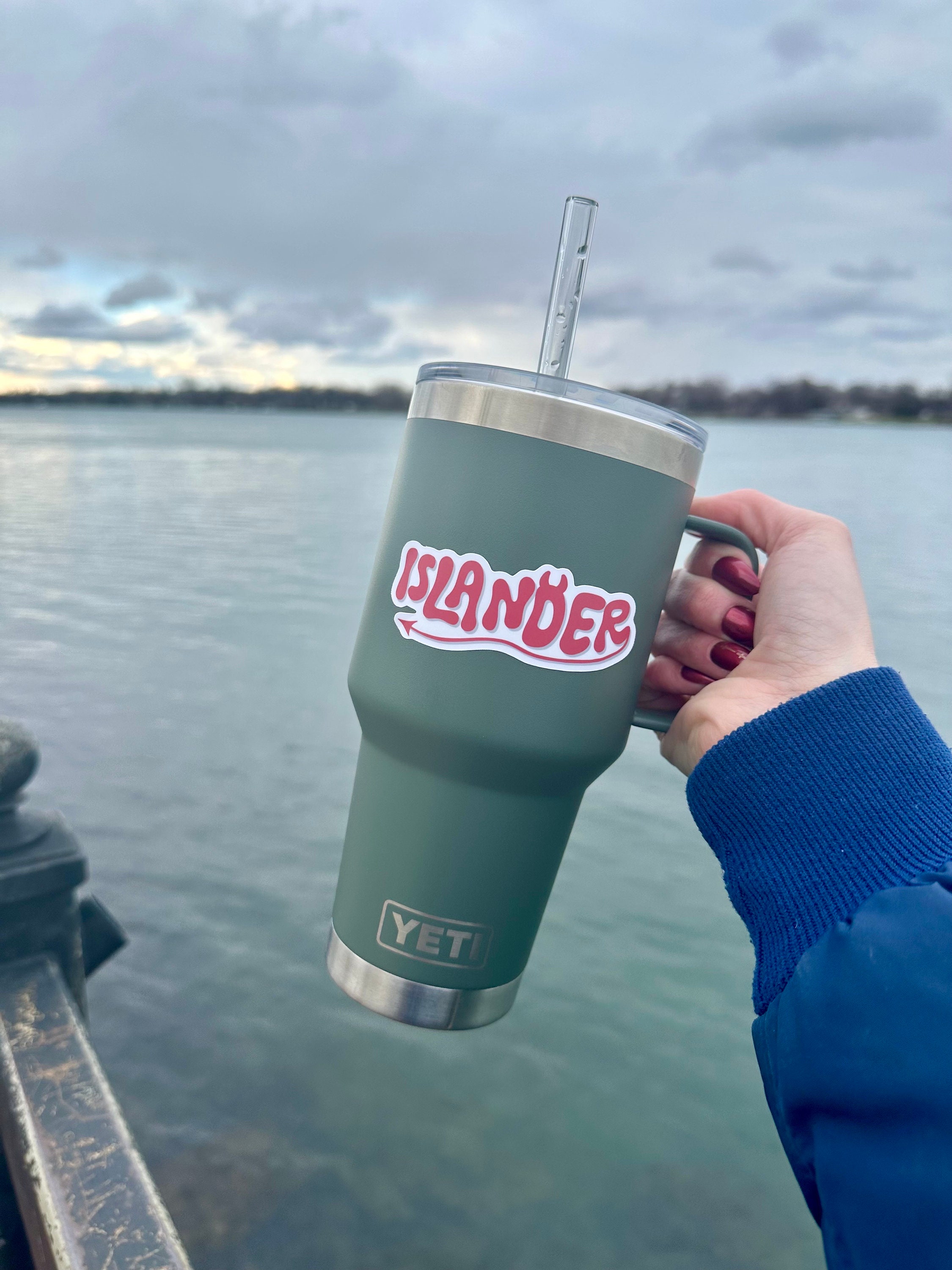 Grosse Ile Islander Vinyl Sticker, Red Devils, GIHS, Downriver ...