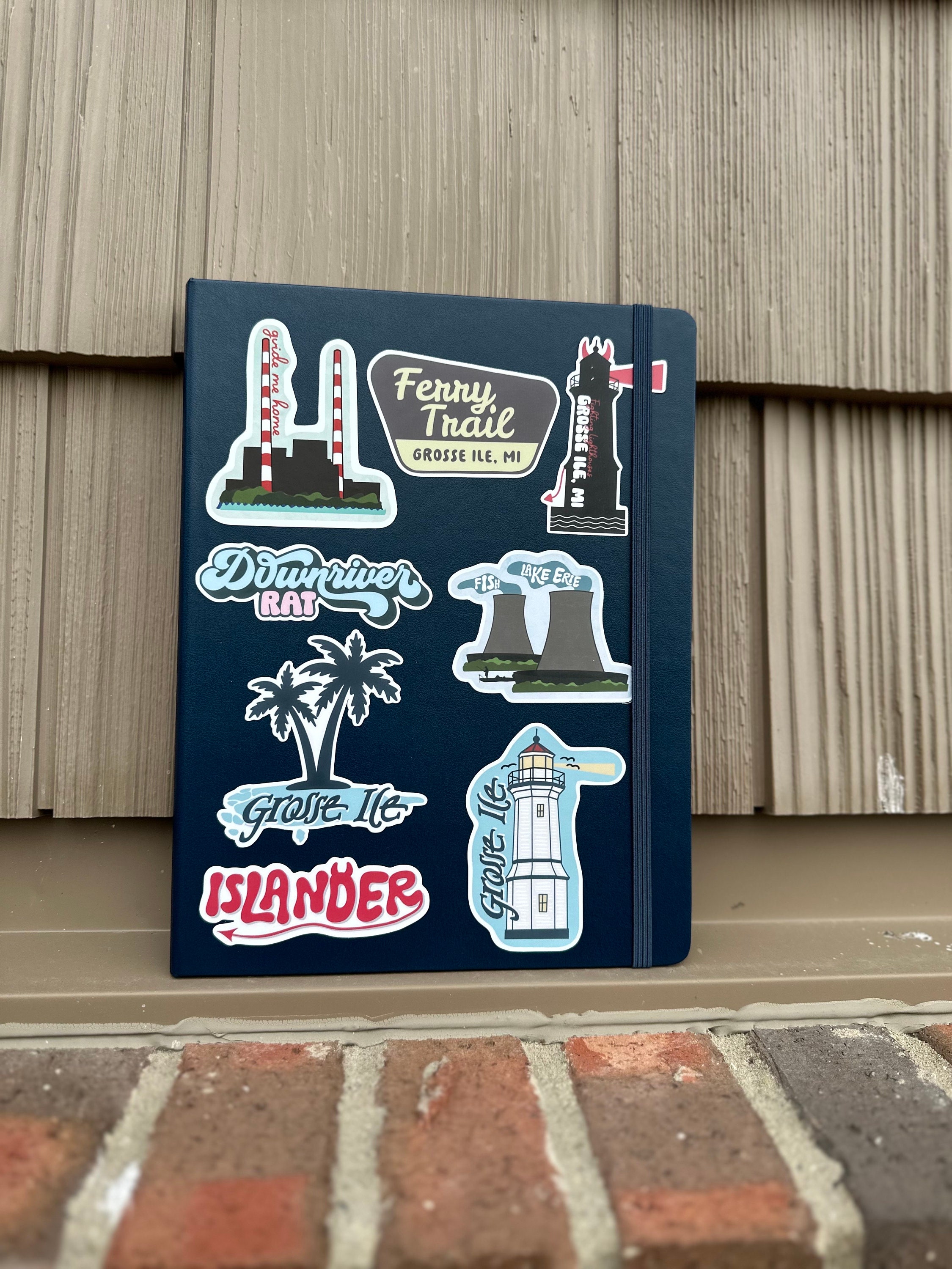 Grosse Ile Islander Vinyl Sticker, Red Devils, GIHS, Downriver ...