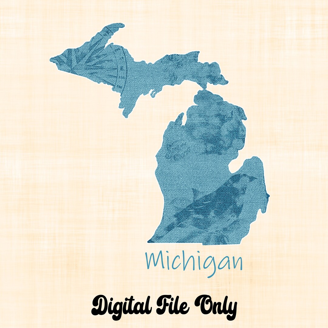 Michigan SVG, Michigan State PNG Digital Download - Etsy