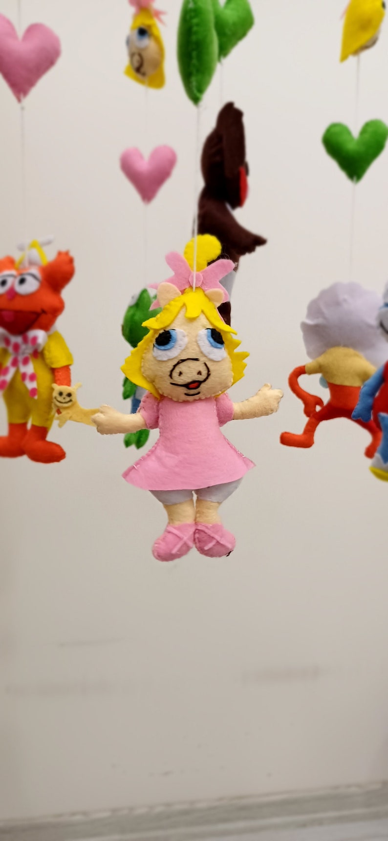 Baby Muppets Characters Crip Mobile, Kermit, 1980s, Miss Pigy,rowfl,hai ...