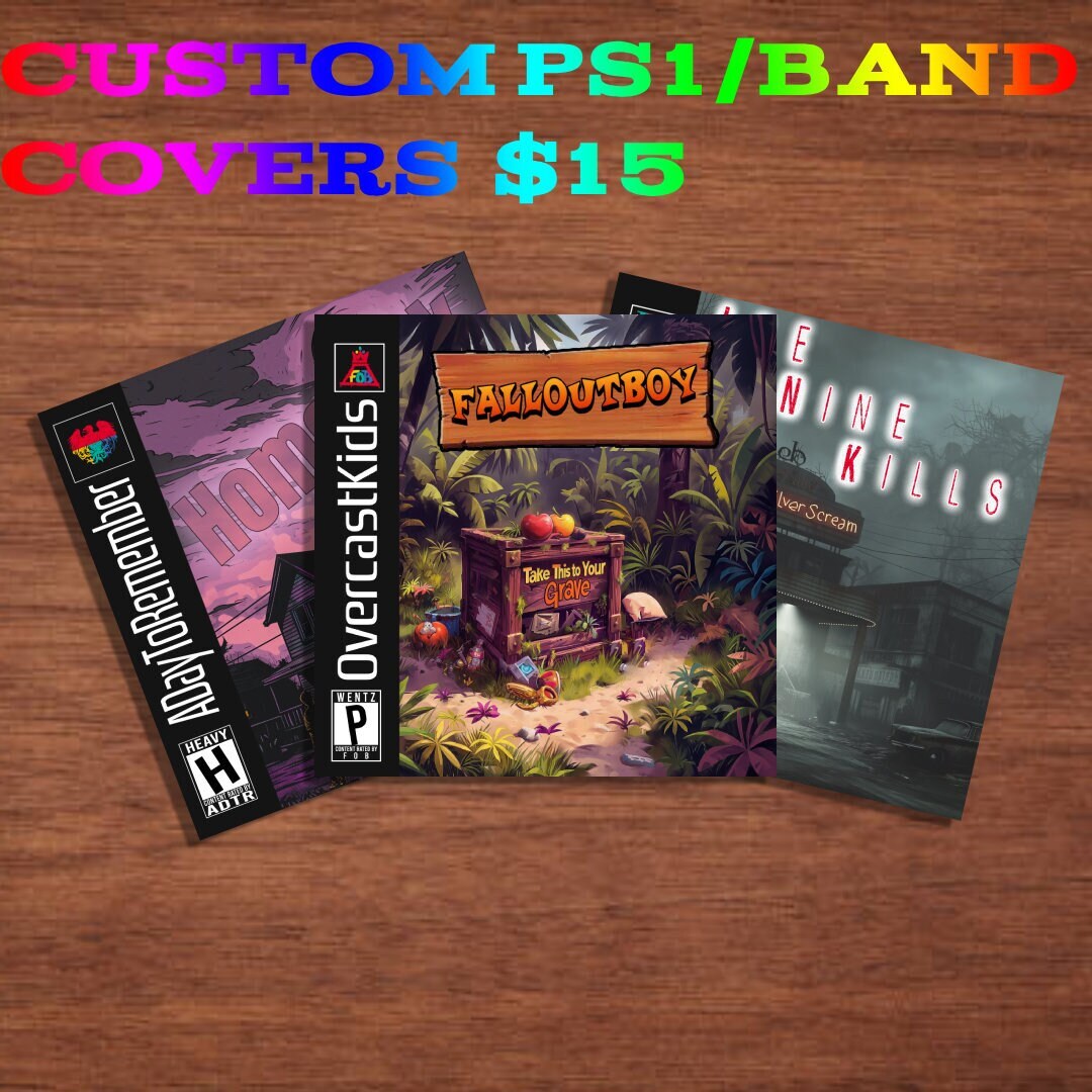 Custom PS1 Band Album Cover Sticker I Laptop Sticker | Journal Sticker ...