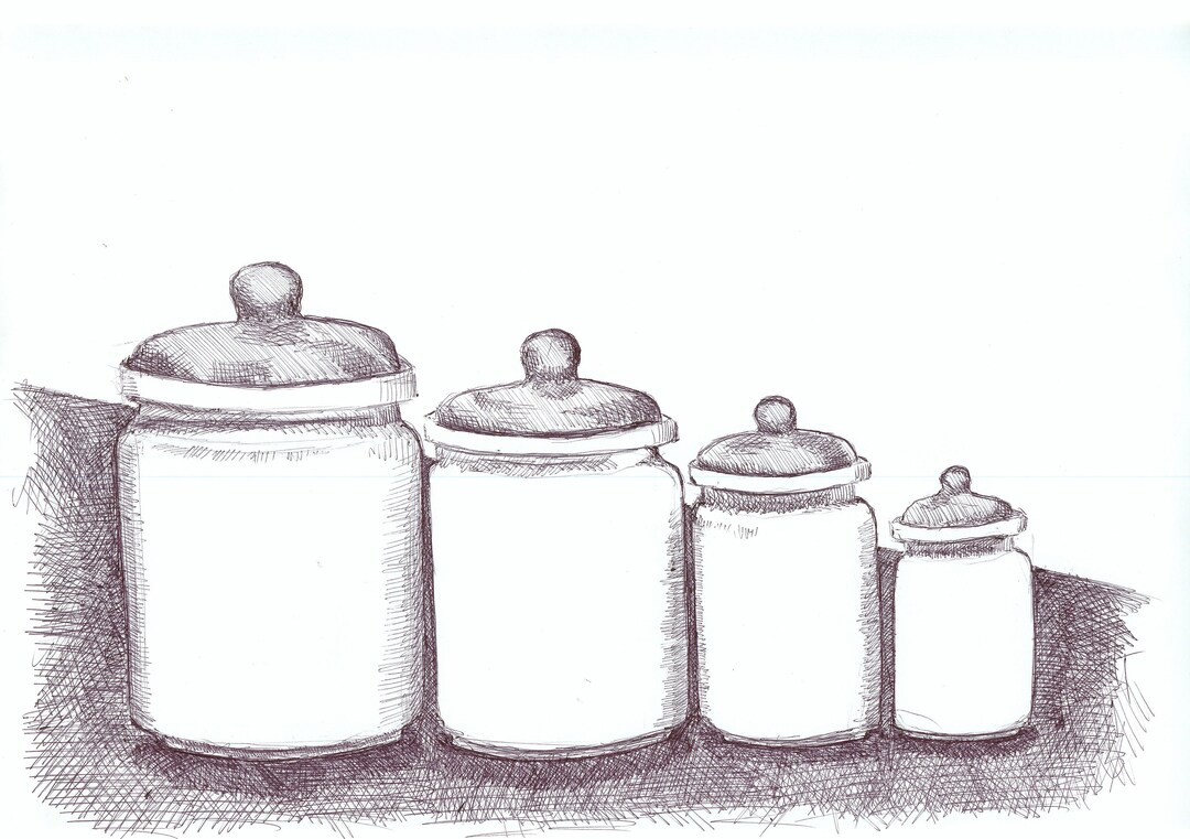 Canister Set Sketch - Etsy