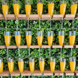 Champagne Wall Build Plans, Mimosa Bar DIY, Wedding Bridal Shower ...