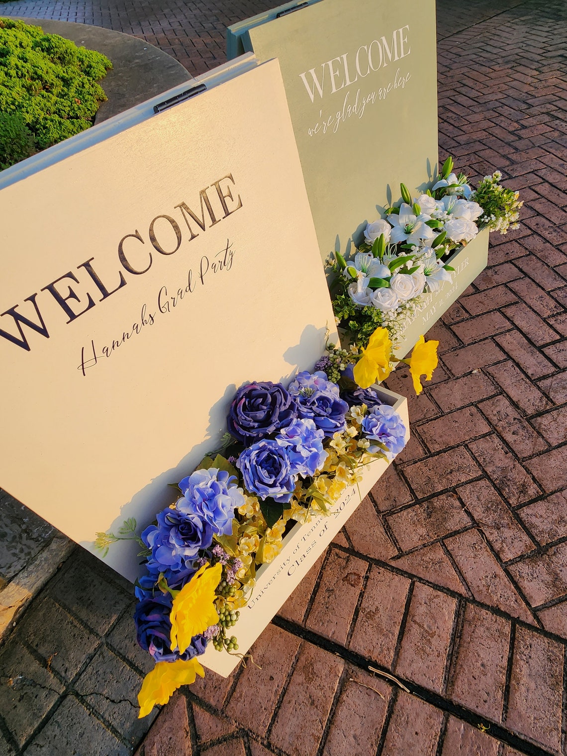 Welcome Sign With Flower Box Build Plans PDF Download - Etsy Canada