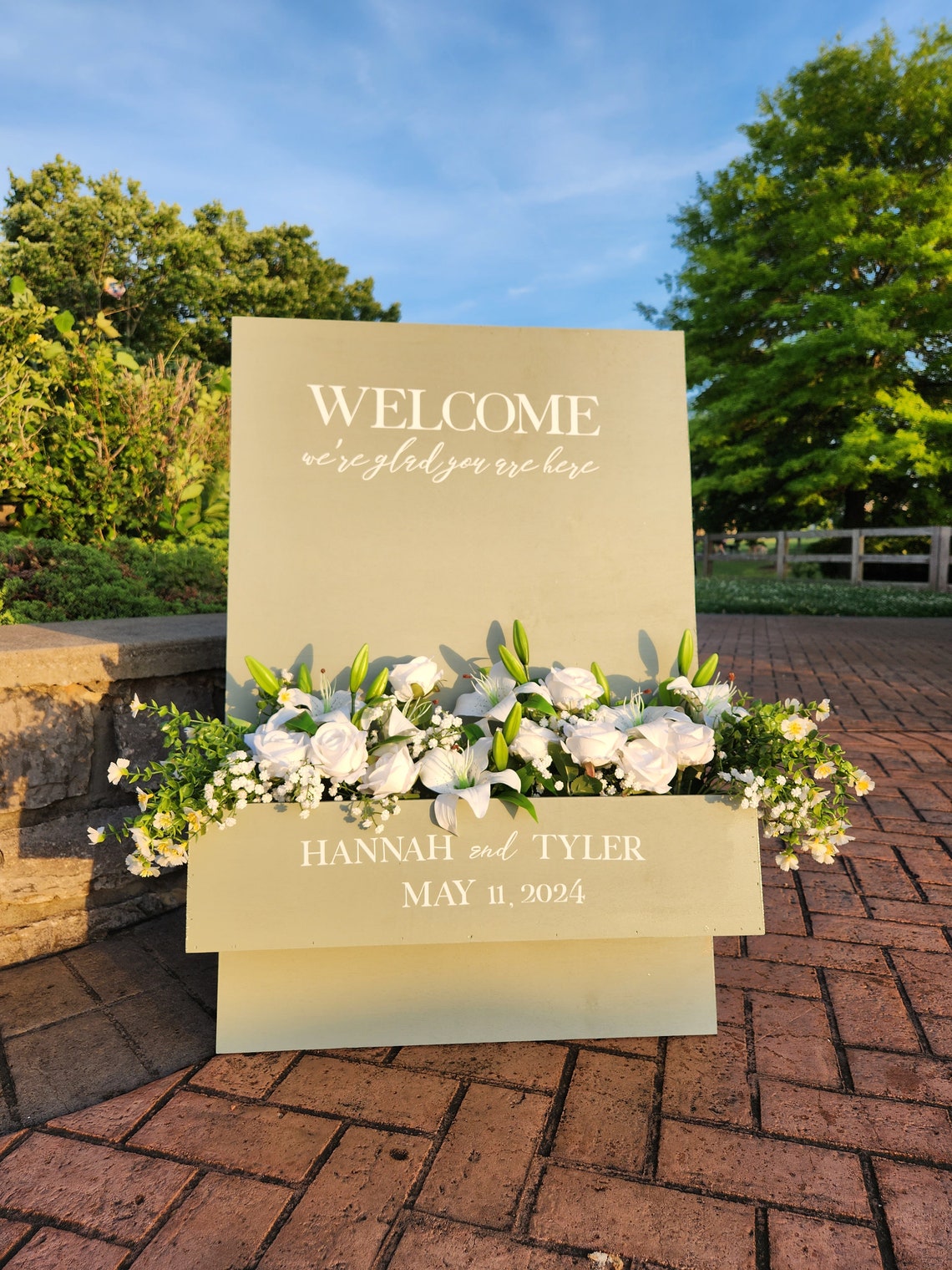 Welcome Sign With Flower Box Build Plans PDF Download - Etsy Canada