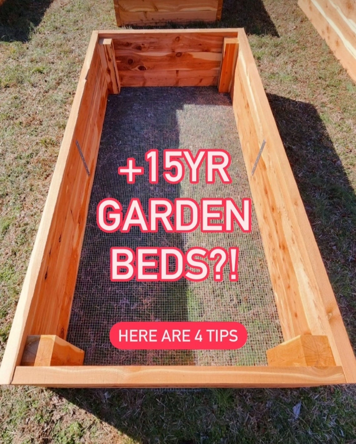 DIY Cedar Garden Bed 4ftx8ft PDF Download - Etsy Canada