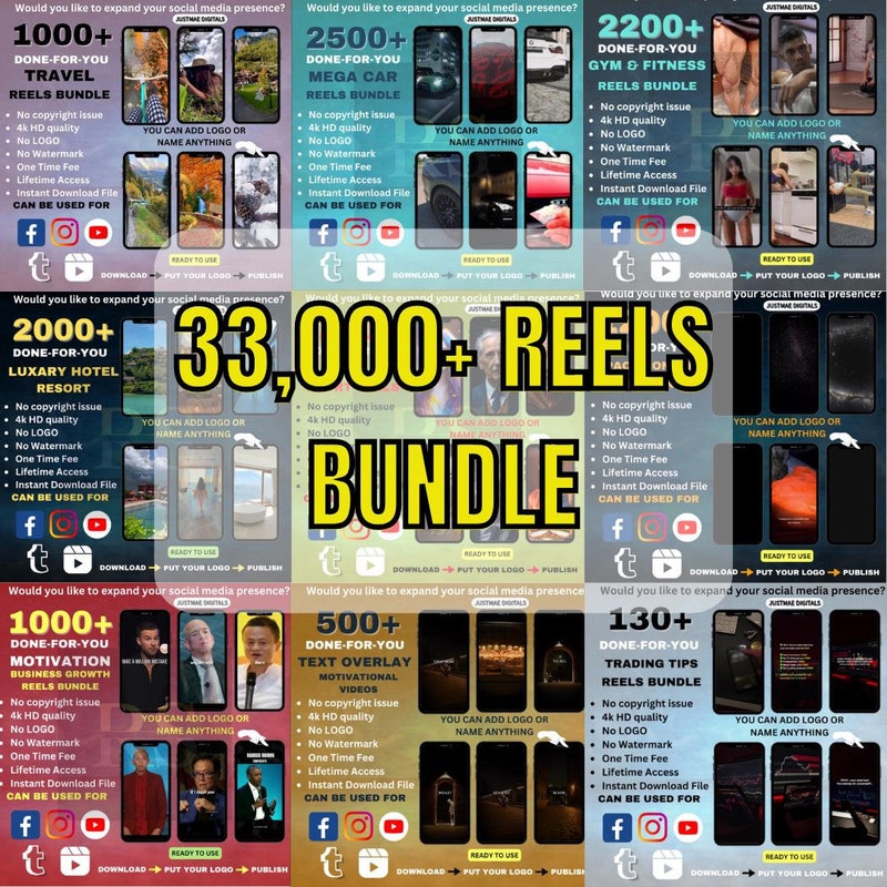Buy Reels Bundle Online In India - Etsy India