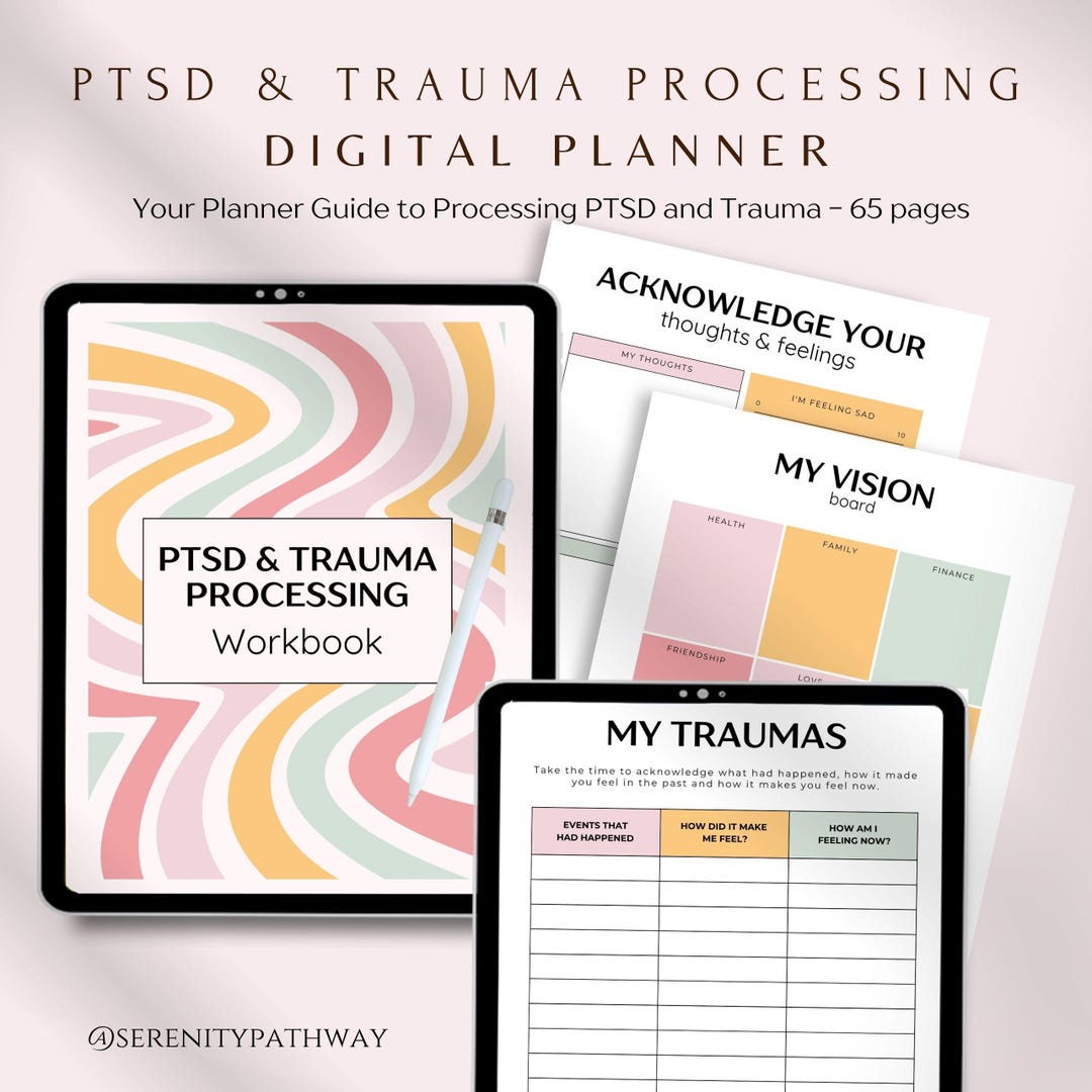 Digital Planner PTSD & Trauma , Trauma Processing Planner, Goodnotes ...