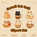 Kawaii Cat Café Clipart Set – 6 PNG Files – Cute Cat Cafe Clip Art ...