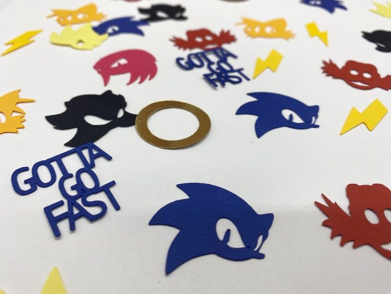 Sonic the Hedgehog - Gamer Birthday Party Confetti - Etsy