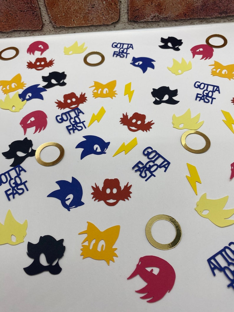Sonic the Hedgehog - Gamer Birthday Party Confetti - Etsy