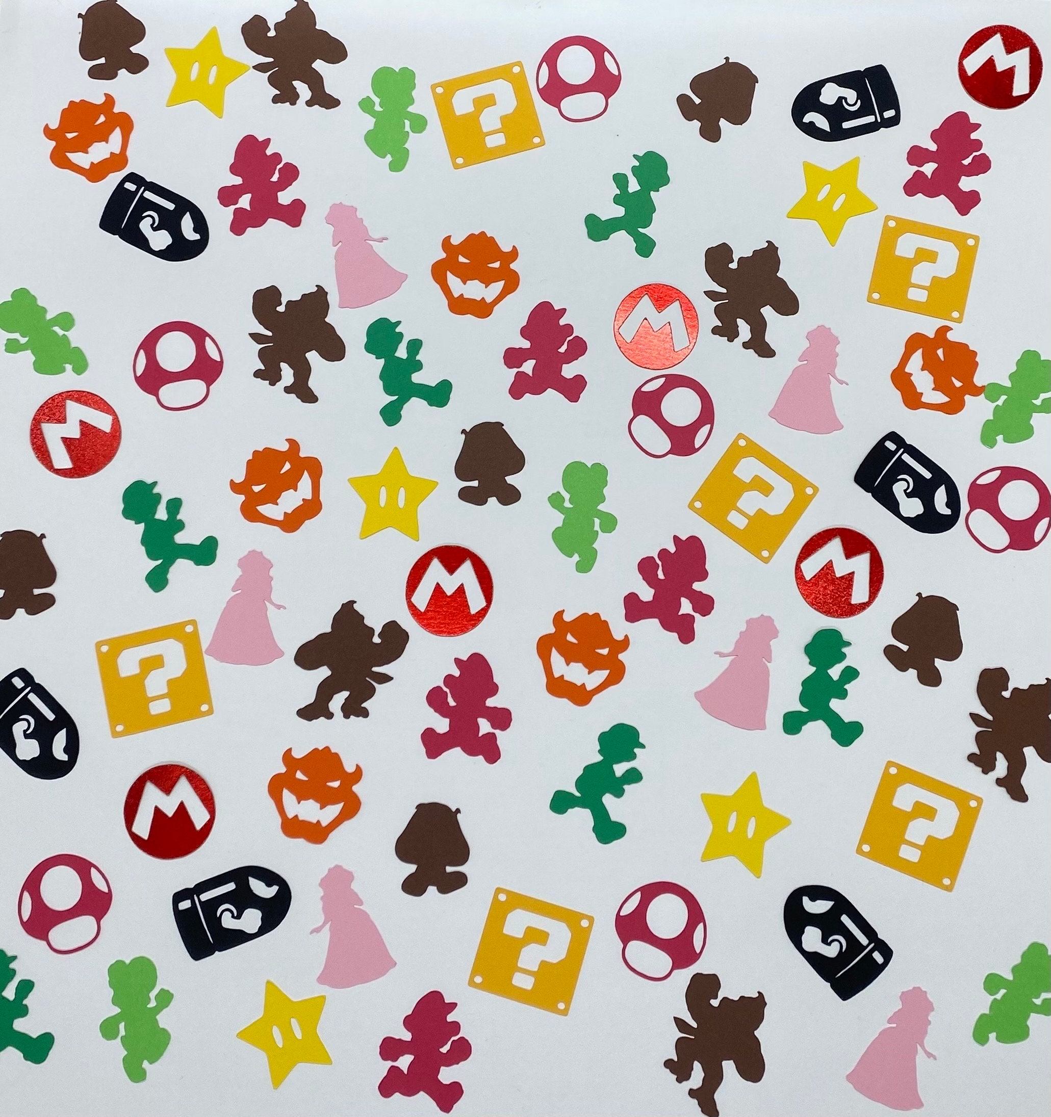 Super Mario - Gamer Birthday Party Confetti - Etsy