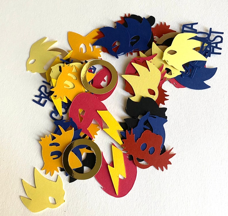 Sonic the Hedgehog - Gamer Birthday Party Confetti - Etsy