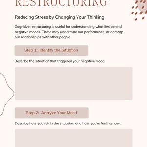 Stress Management Workbook - Etsy