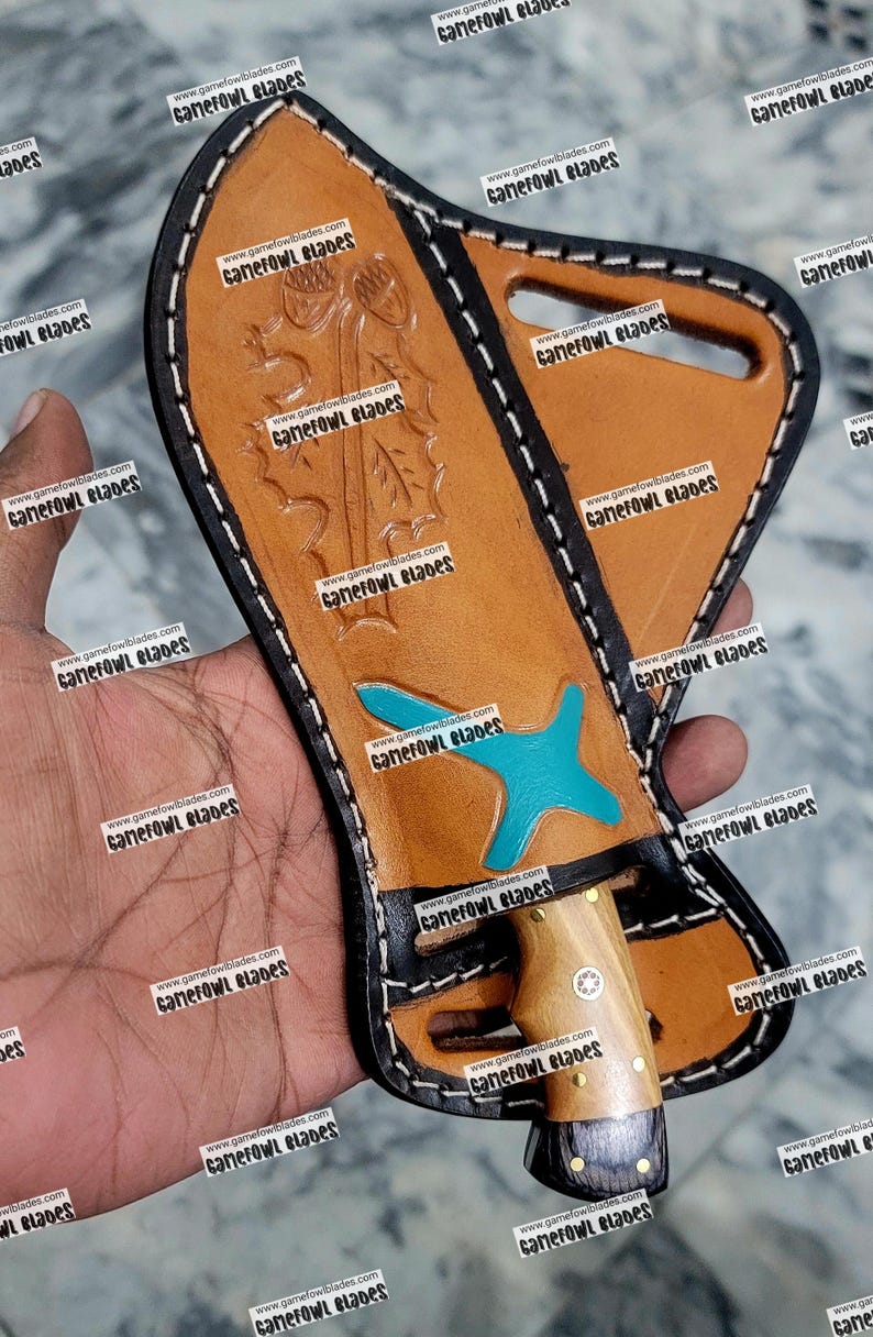 Western Cowboy Knife With Leather Sheath - Etsy