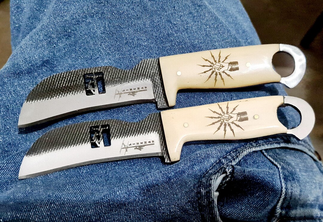 Lineman Hawkbill Knife With Bone Handle 2 for 1 Deal - Etsy