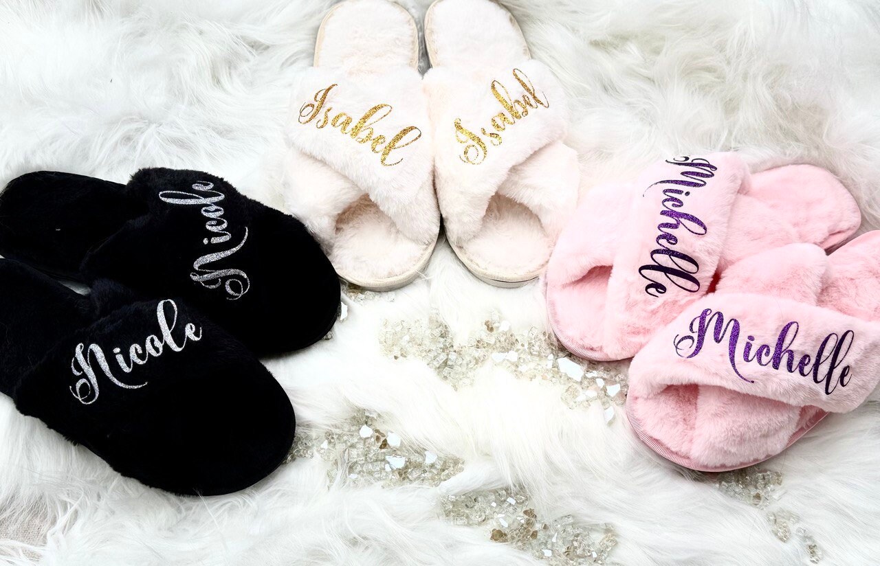 Experience Opulence: Customized Fluffy Slippers for Unparalleled ...