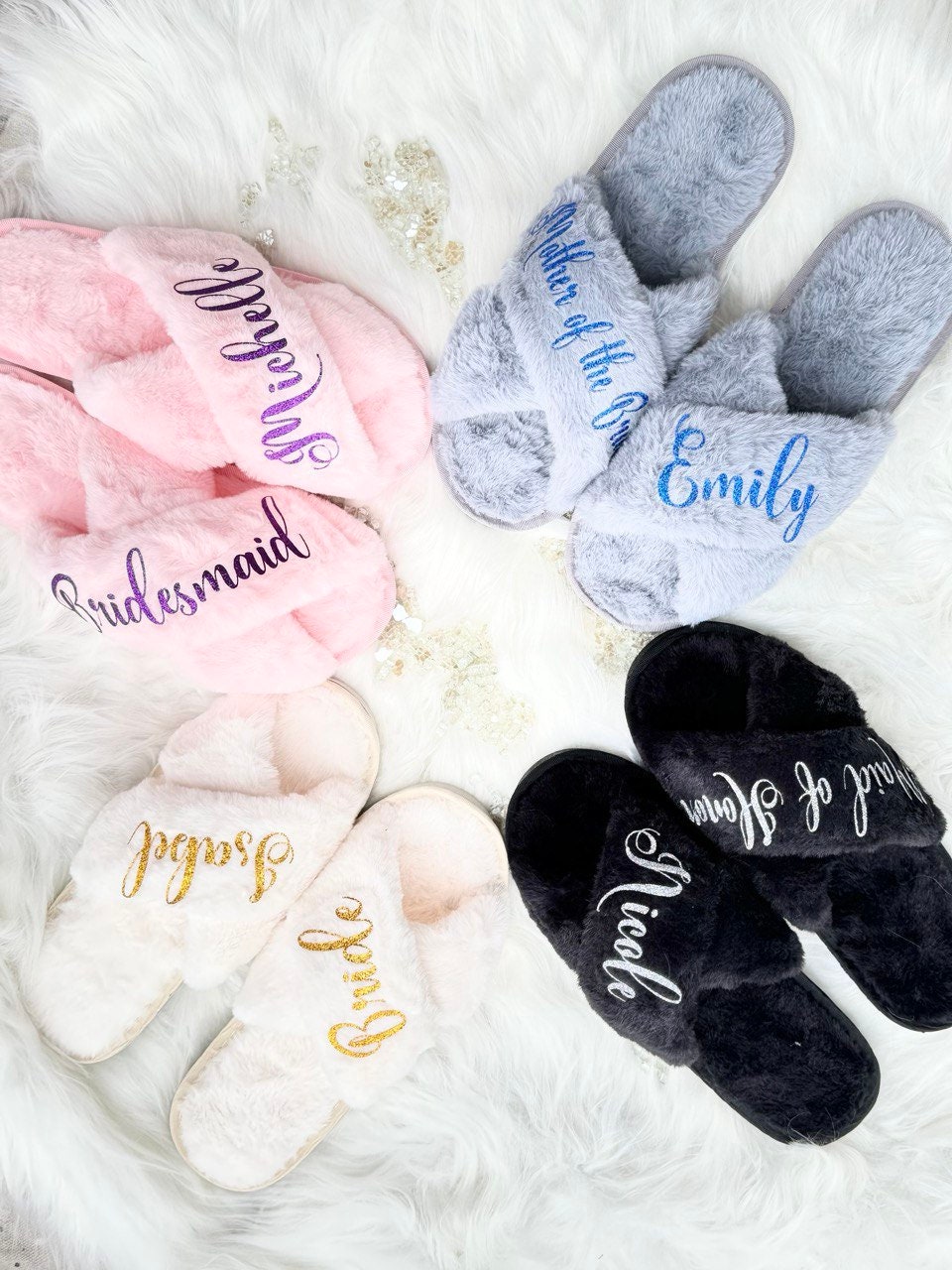 Experience Opulence: Customized Fluffy Slippers for Unparalleled ...