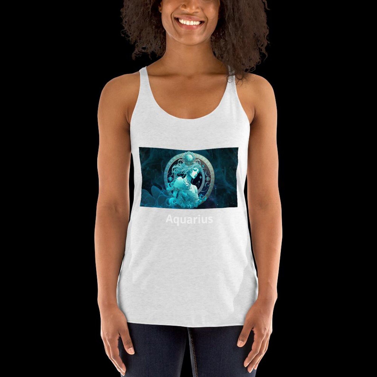 Gift Aquarius Zodiac Racerback Tank Top - Etsy