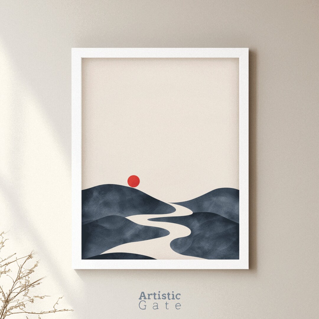 Framed Printed Artwork Modern Abstract Printed Art Framed Art Gift High ...
