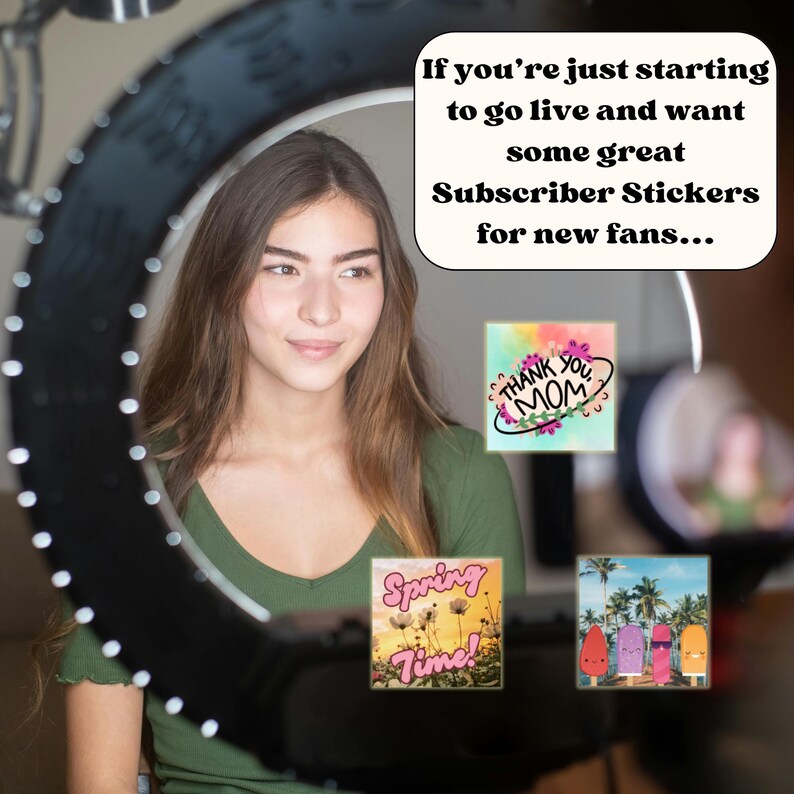 April Tiktok Sub Stickers Pack 50 New Digital Emotes for Tiktok Live ...