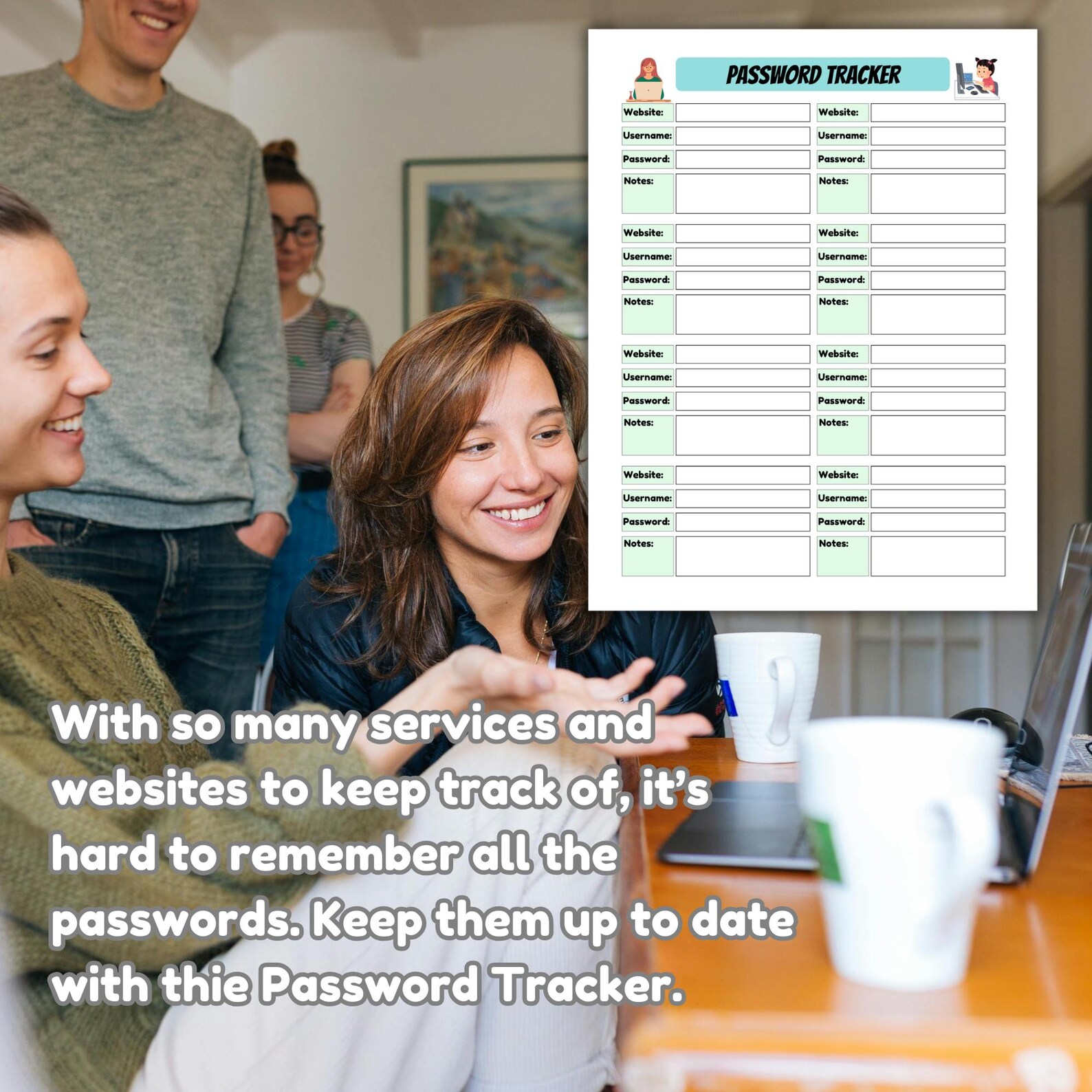 Family Home Planner 2025, Printable & Editable Digital Planner, Monthly ...
