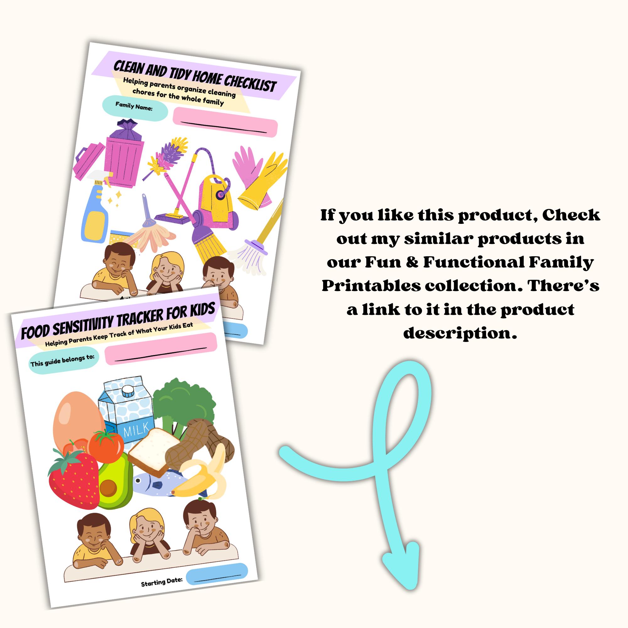 Family Home Planner 2025, Printable & Editable Digital Planner, Monthly ...