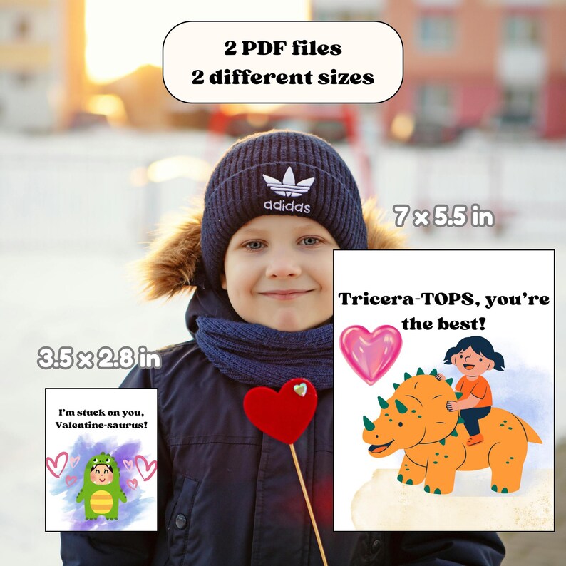 Dinosaur Valentine Cards Printable, Class Valentines for Preschool ...