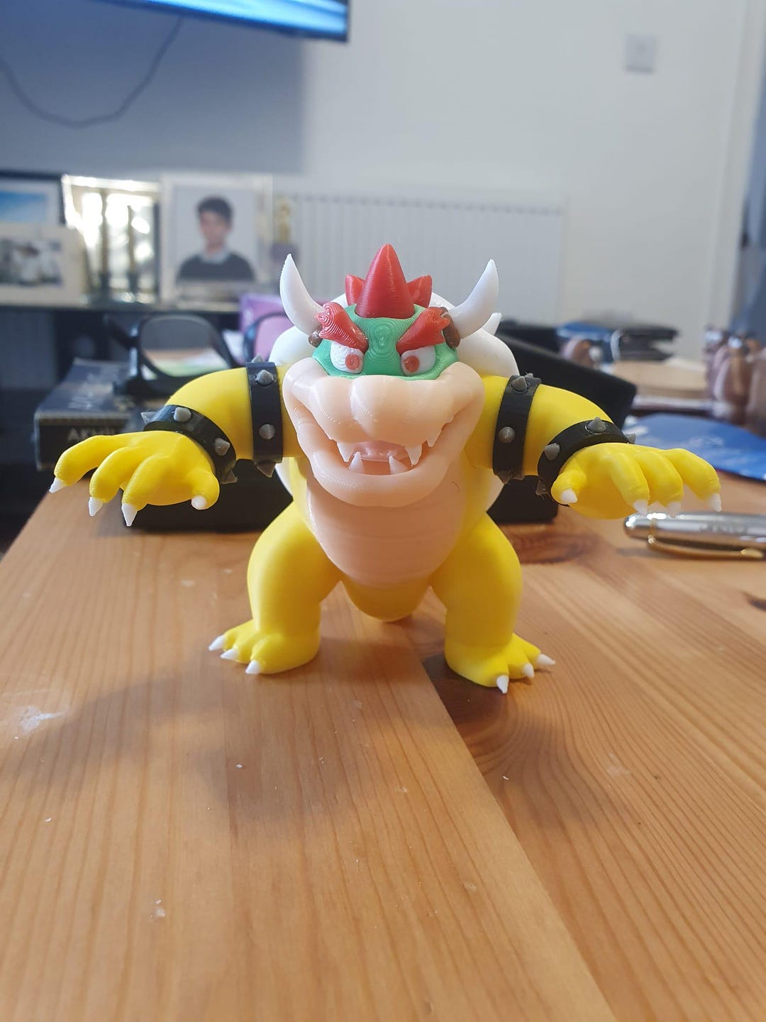 Bowser Figure - 3D Printed King of the Koopas, Multi-color Super Mario ...