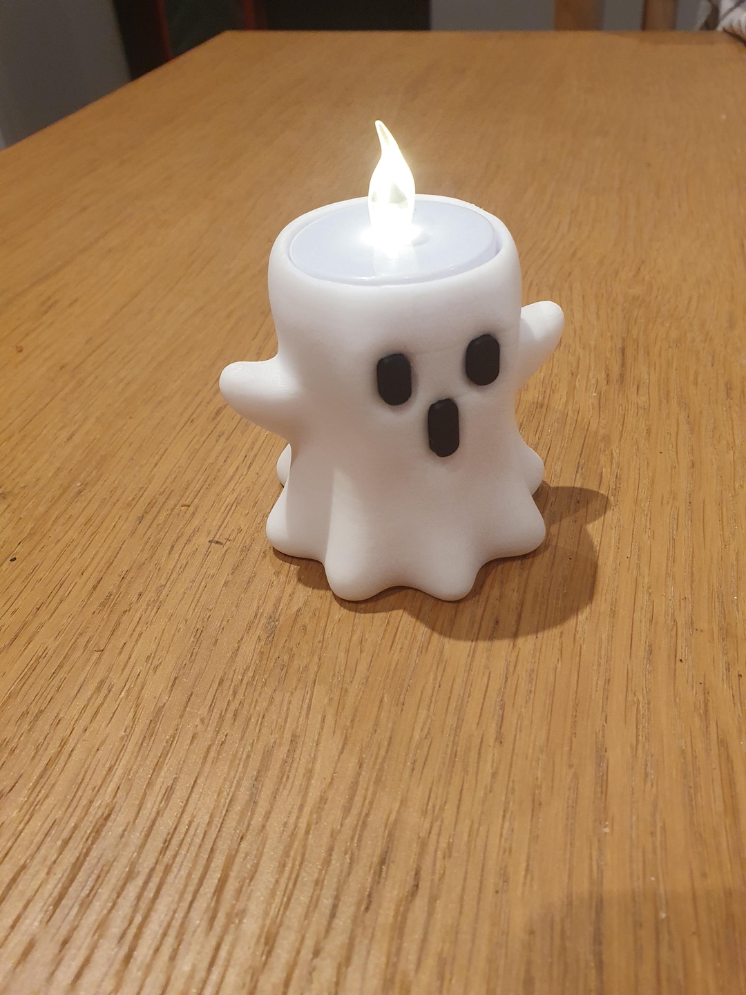 Floating Flame Ghost Tealight Holder - Whimsical 3D Printed Decor - Etsy