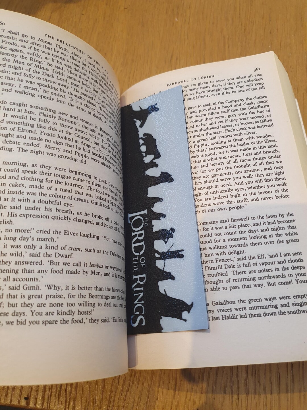 Lord of the Rings Silhouette Bookmark – 3D Printed Fellowship Edition ...