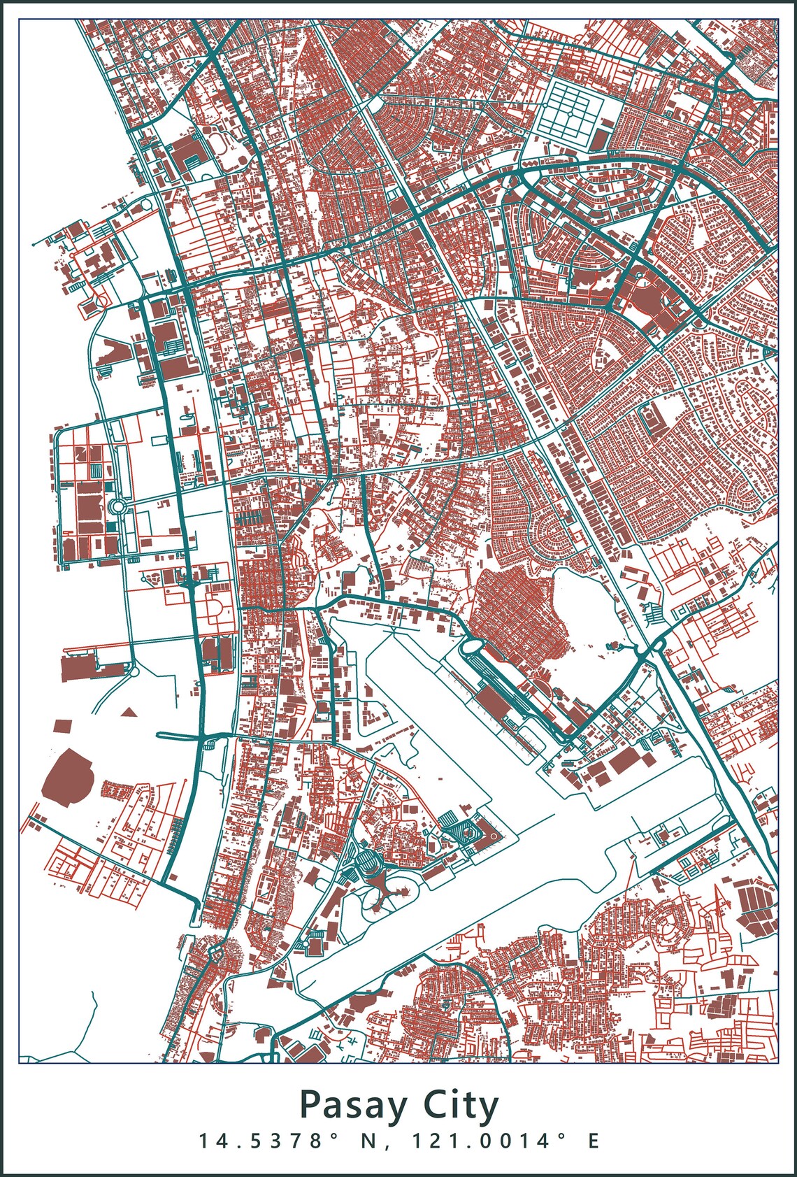 Philippine map with cities