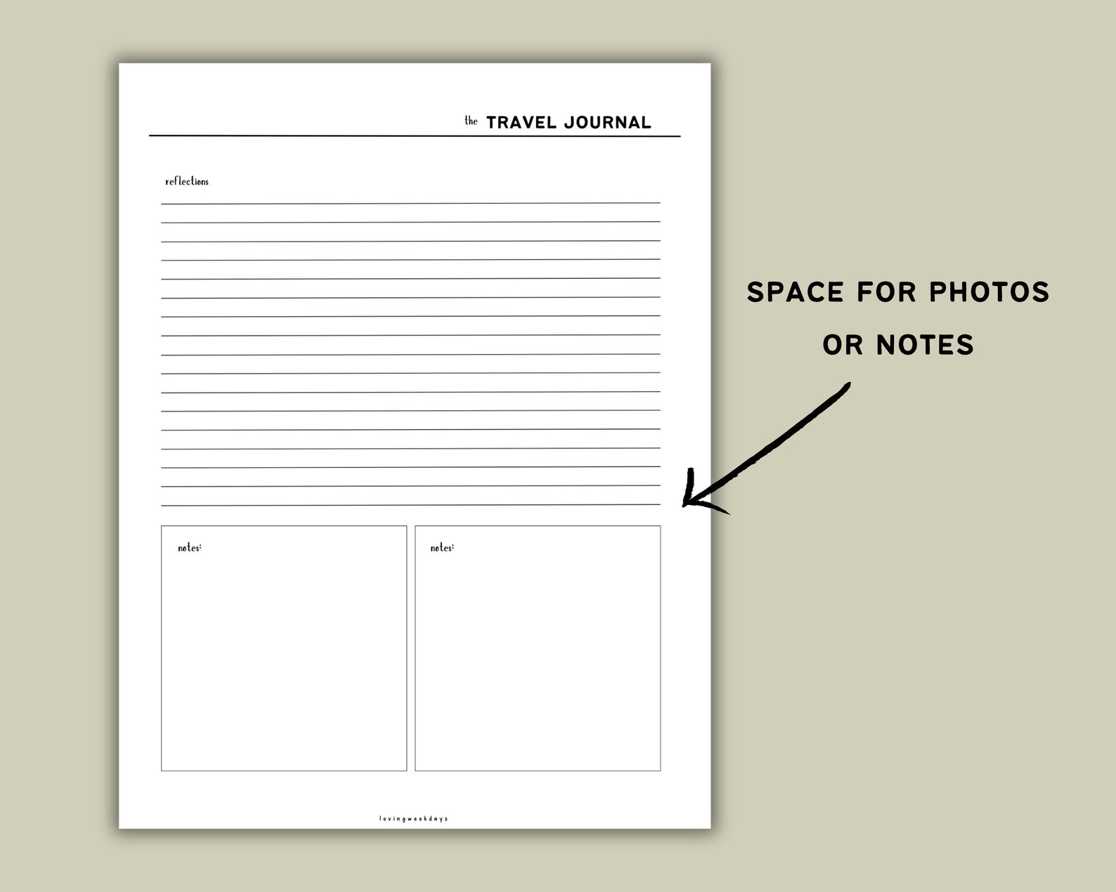 Travel Journal Printable, Holiday Travel Journal ,travel Memories ...