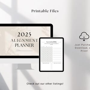 Alignment Planner Printable Spiritual Wellness Journal Manifestation ...