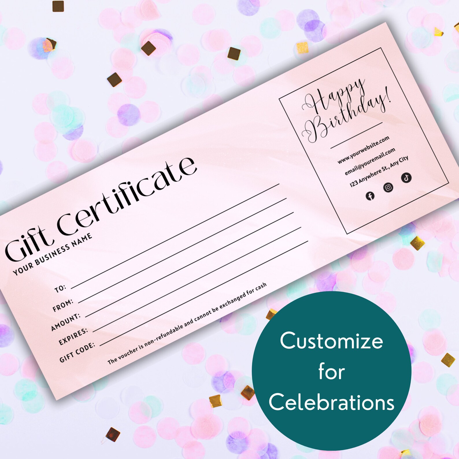 Editable Gift Certificates Template, Father's Day Gift Certificate ...