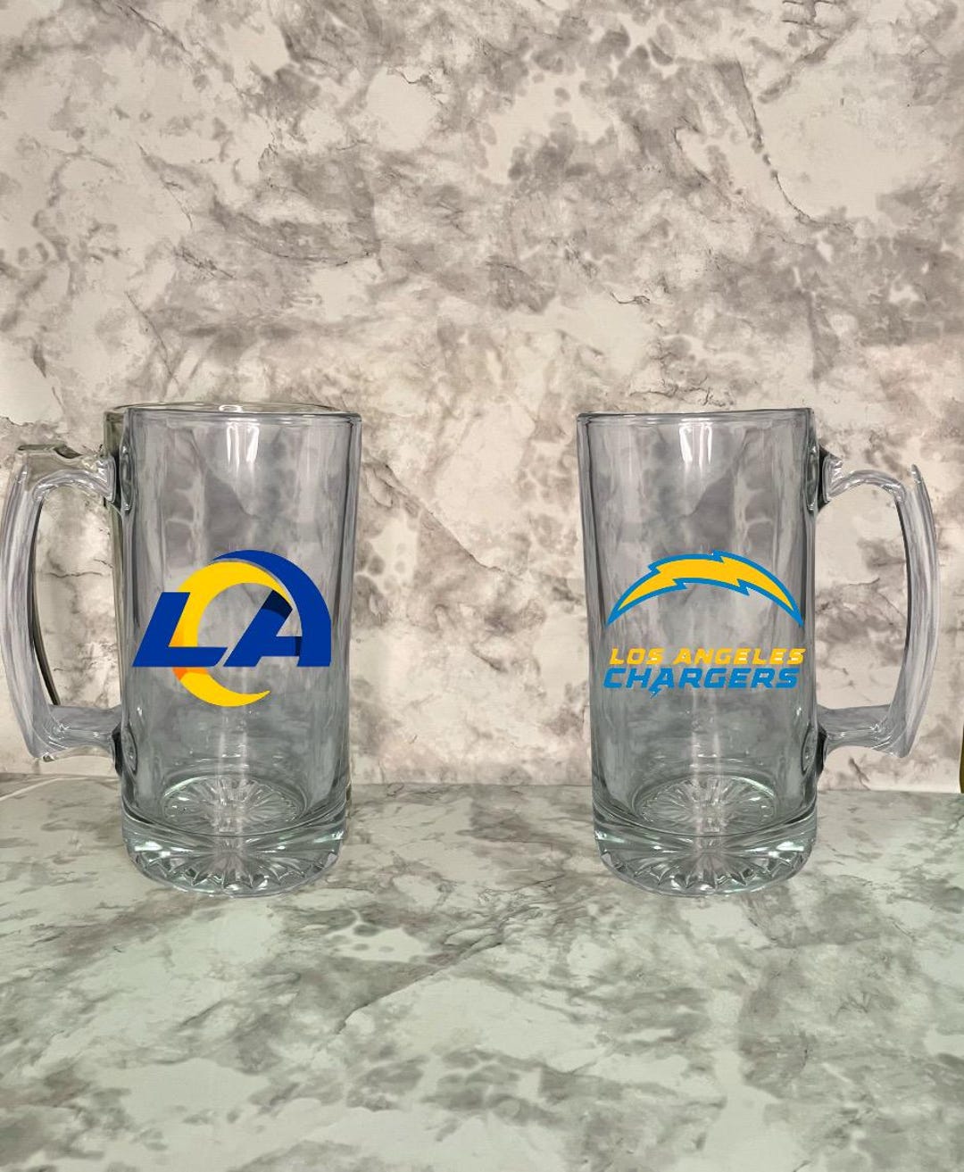 NFL Beer Mug, 16 Oz Football Fan Glass, Personalized NFL Team Beer Mug ...